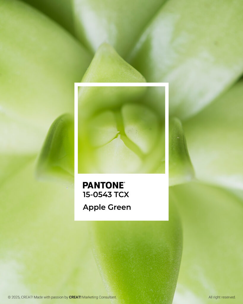 Pantone Apple Green: A Cor de Março - CREAT! Marketing Consultant